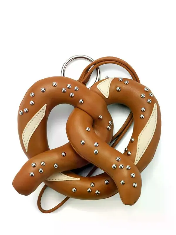 Marc Jacobs Pretzel Shape Bag Charm - Brown