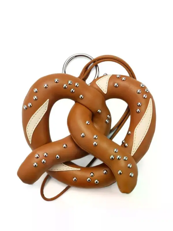 Marc Jacobs Pretzel Shape Bag Charm - Brown