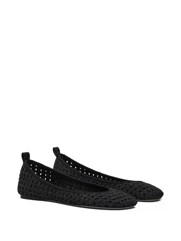 Marc Jacobs Crochet Lace-up Ballet Flats