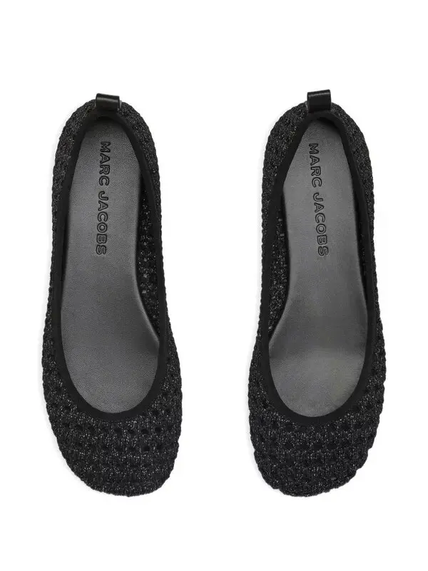 Marc Jacobs Crochet Lace-up Ballet Flats