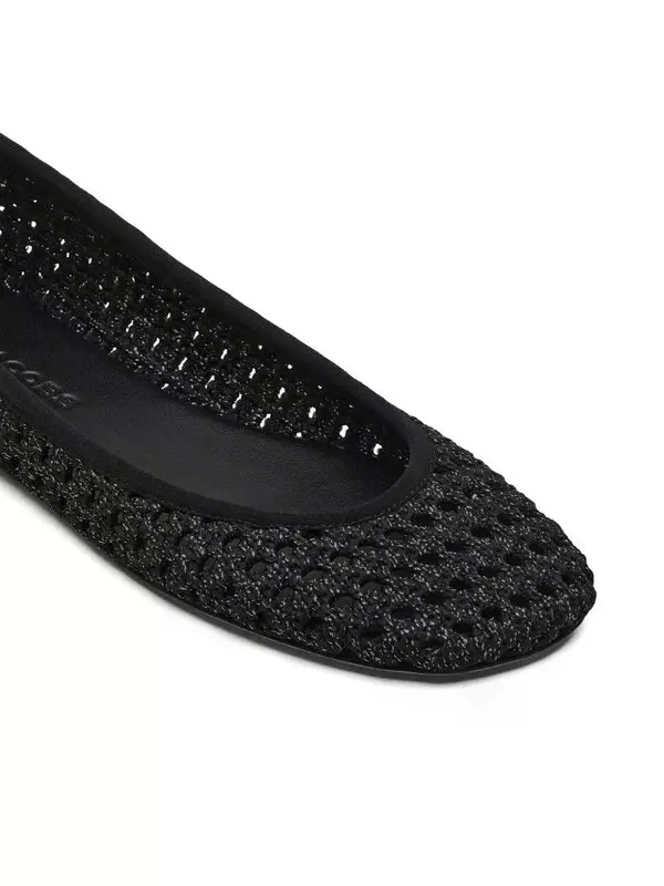 Marc Jacobs Crochet Lace-up Ballet Flats