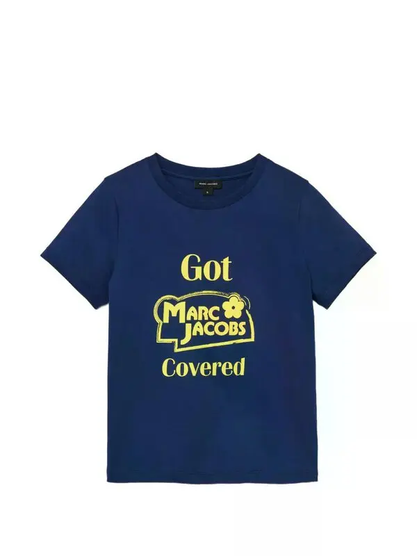 Marc Jacobs Logo Print Cotton T-shirt - Blue