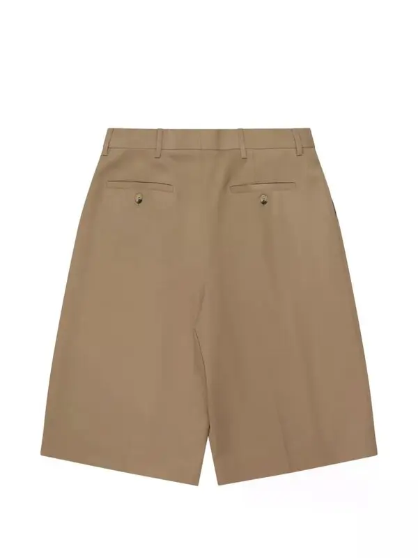 Simone Rocha Embellished Pleated Wide-leg Shorts