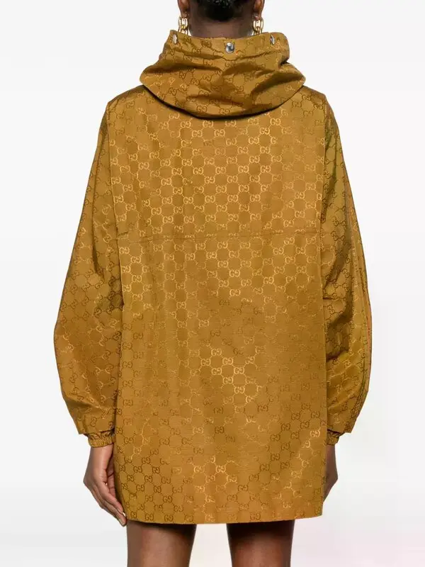 Gucci Logo Pattern Hooded Jacket
