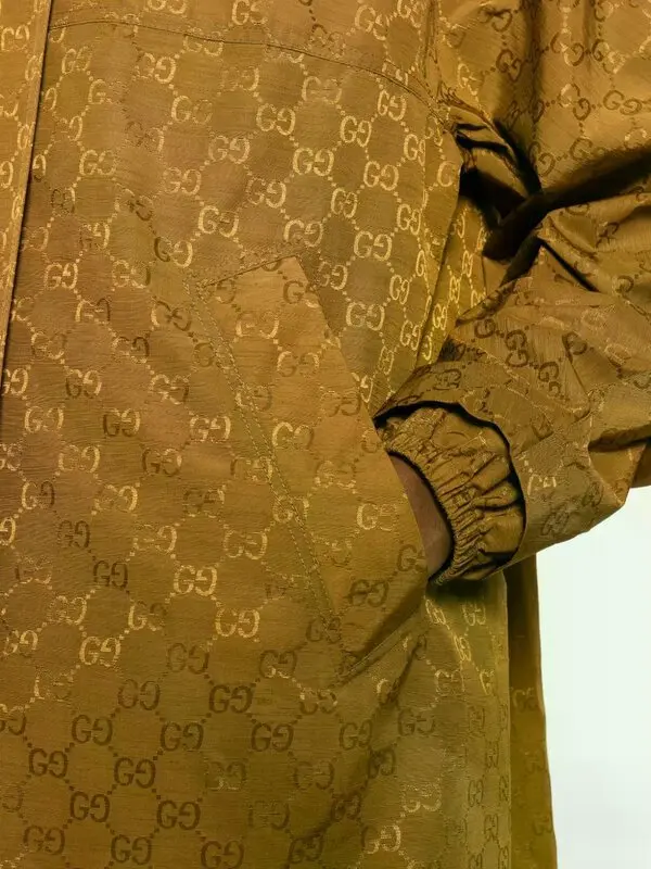 Gucci Logo Pattern Hooded Jacket