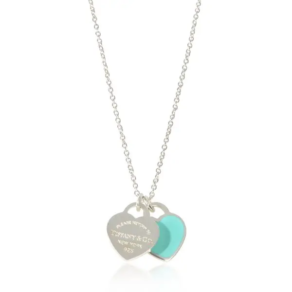 Tiffany & Co. Sterling Silver Return To Double Heart Pendant Necklace - Sterling_silver