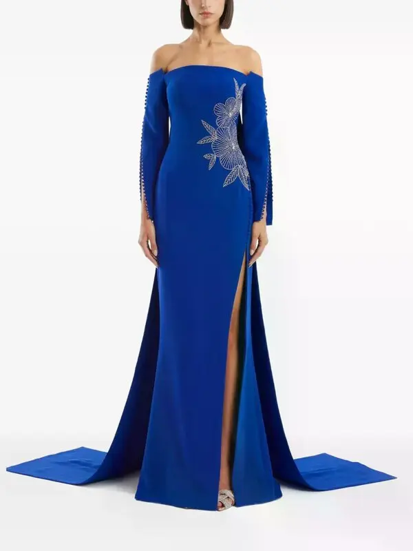 GATTINOLLI BY MARWAN Electric Gown Dress - Blue