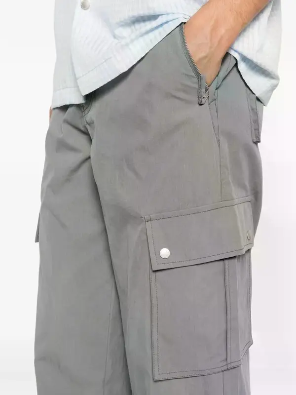 CARRER Vera Logo Print Wide-leg Cargo Pants