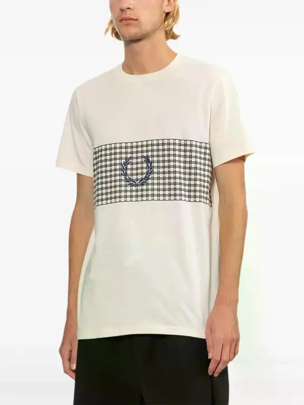 Fred Perry Check Laurel T-shirt