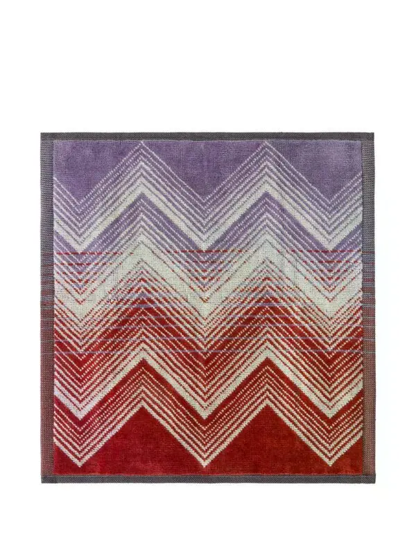Missoni Marea Zigzag-print Face Towels - Blue