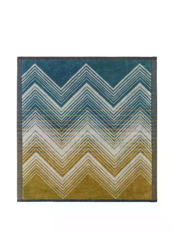 Missoni Marea Zigzag-print Face Towels - Blue