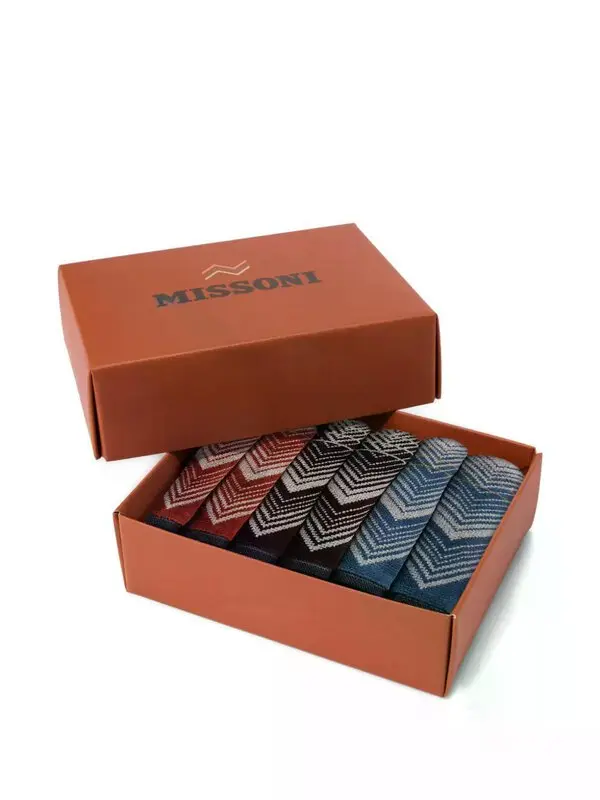 Missoni Marea Zigzag-print Face Towels - Blue