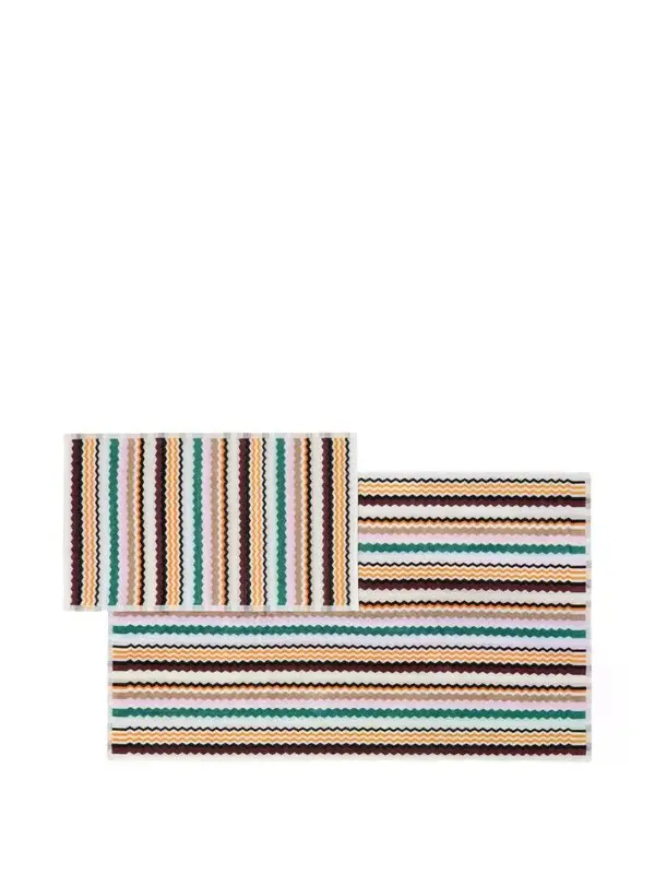 Missoni Zigzag-print Towels - White