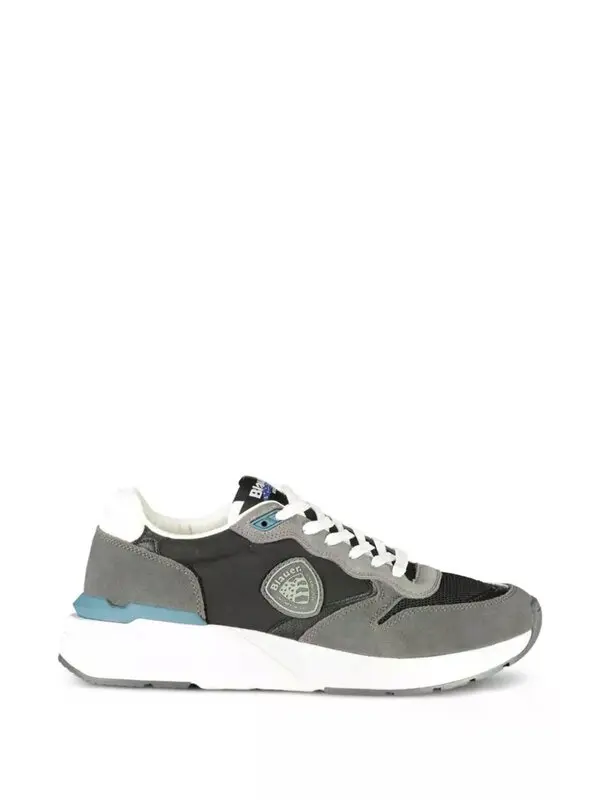 BLAUER. Paneled Lace-up Sneakers