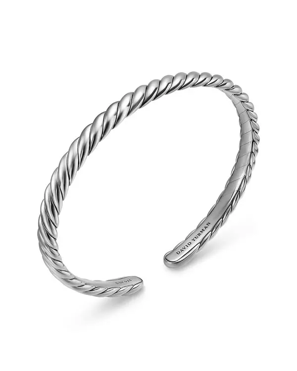 David Yurman Sculpted Cable Flex Bracelet - Silver