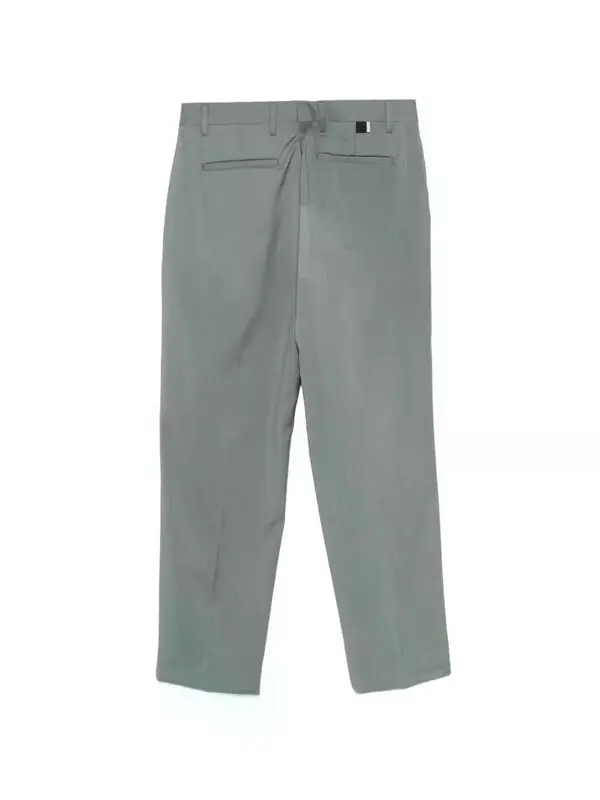 LOW BRAND Pleated Pressed-crease Trousers