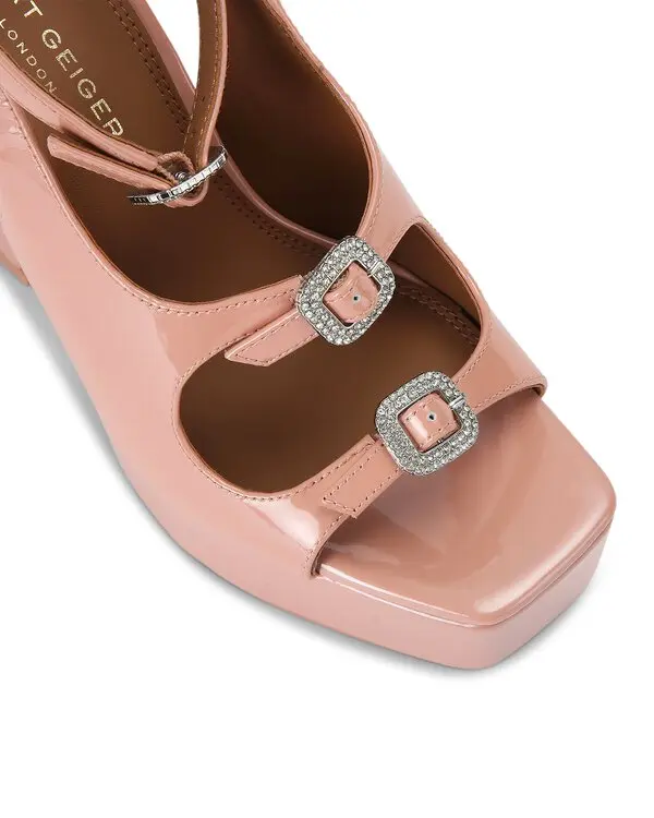 Kurt Geiger Three Buckle Platform Sandals
