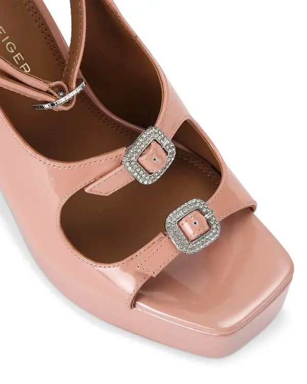 Kurt Geiger Three Buckle Platform Sandals