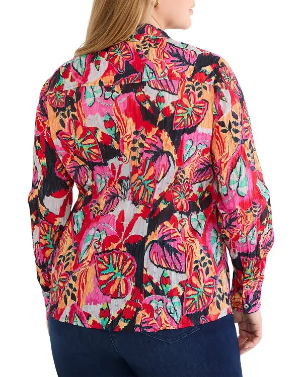 NIC+ZOE Kauai Garden Crinkle Shirt