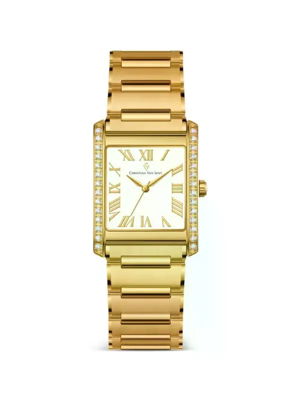 CHRISTIAN VAN SANT Atelier 20mm Watch With Crystal-embellished Bezel