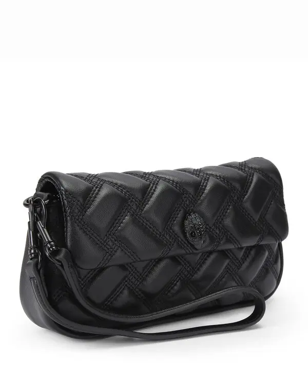 Kurt Geiger Quilted Leather Shoulder Bag - Black