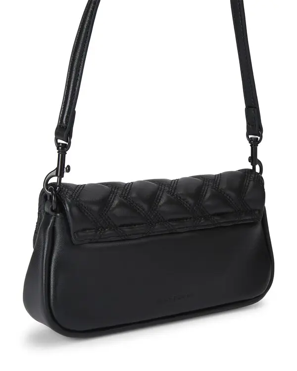 Kurt Geiger Quilted Leather Shoulder Bag - Black