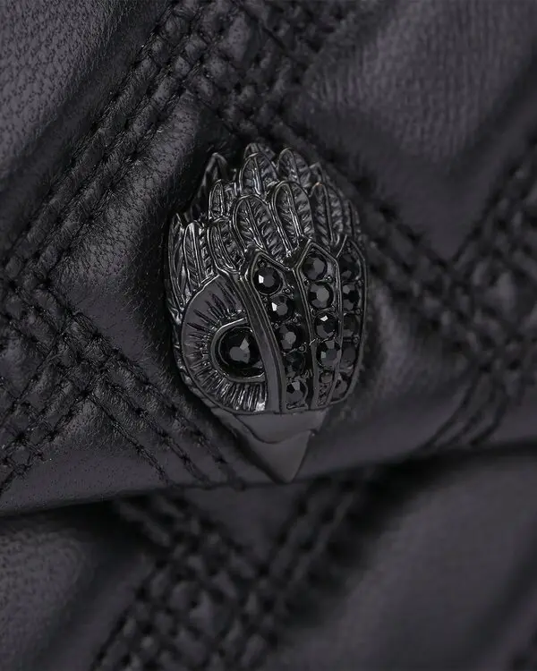 Kurt Geiger Quilted Leather Shoulder Bag - Black