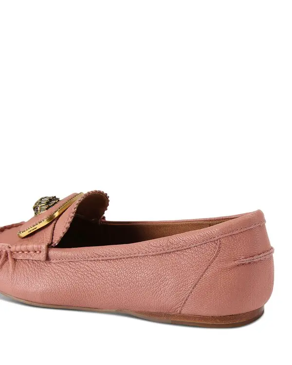 Kurt Geiger Pimlico Leather Moccasins With Embellished Detail - Light/pastel