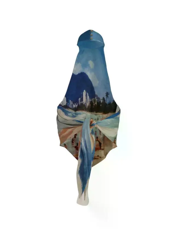 Cult Gaia Bina Beach Print Top
