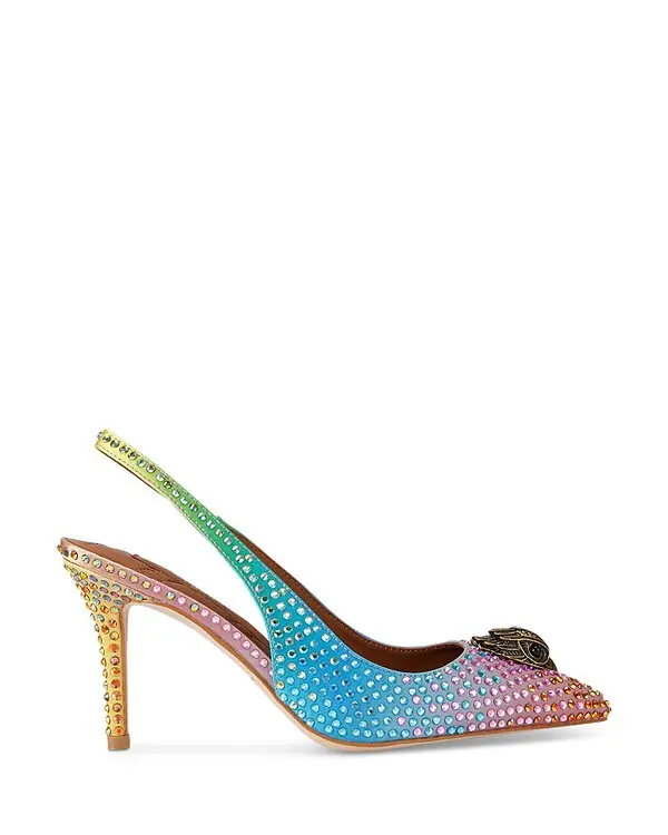 Kurt Geiger Belgravia 85 Embellished Slingback Pumps - Open Misc