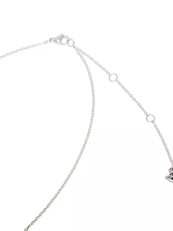 Guess Crystal-embellished Pendant Necklace - Silver