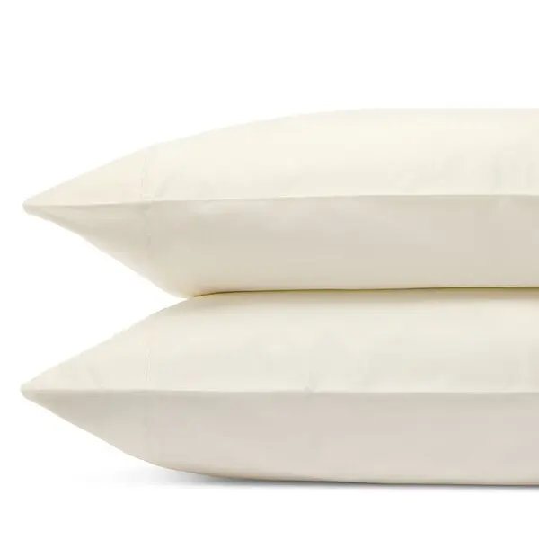 HUDSON PARK COLLECTION Giza 700 Cotton Sateen Pillowcase, King, Set Of 2 Exclusive - Ivory Shell