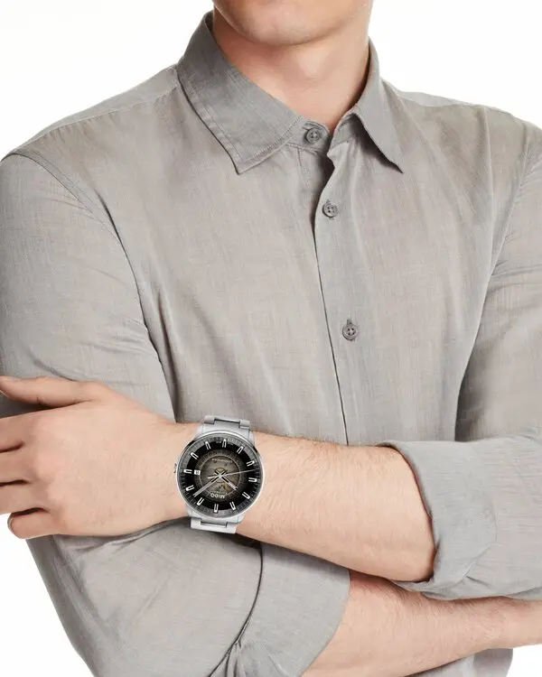 MIDO Commander Automatic Watch - Silver/black