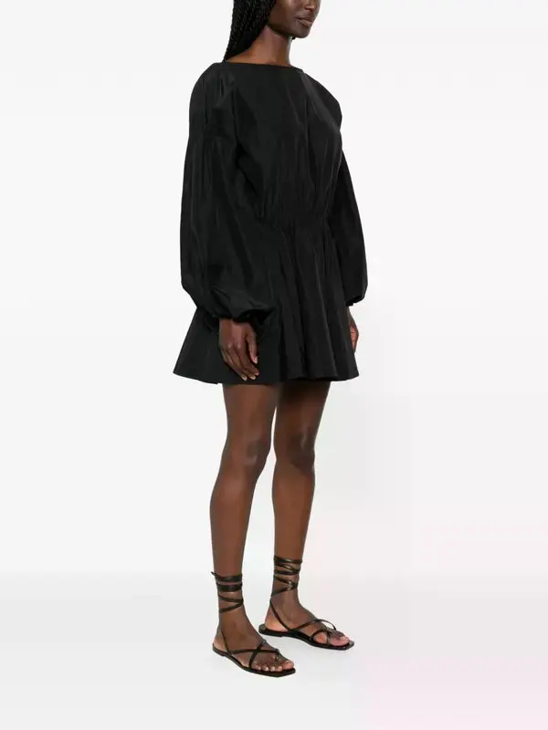 Andamane Clara Open-back Balloon-sleeve Dress