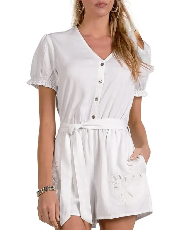 Elan Puff Sleeve Romper