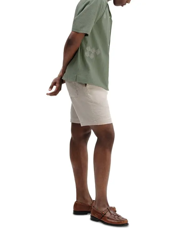 WAX LONDON Wax Londo Didcot Abstract Seersucker Shirt - Sage/ecru