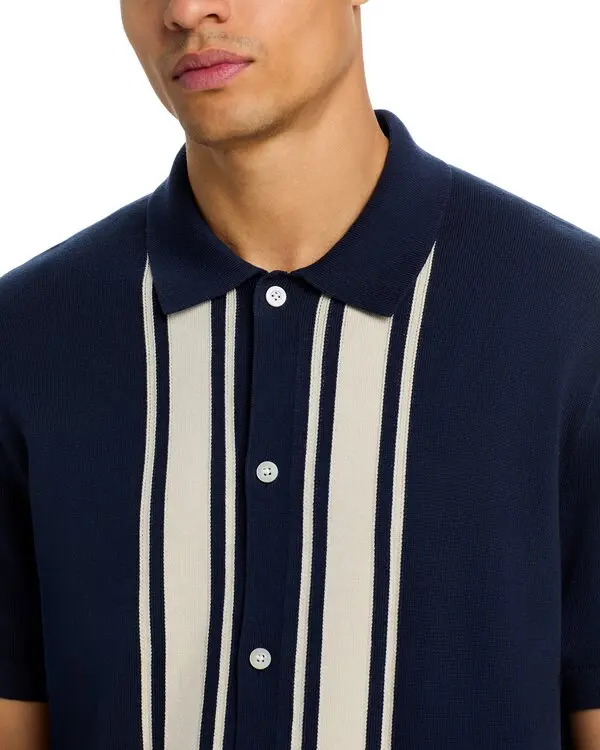Madewell Border Stripe Short Sleeve Shirt - Ink