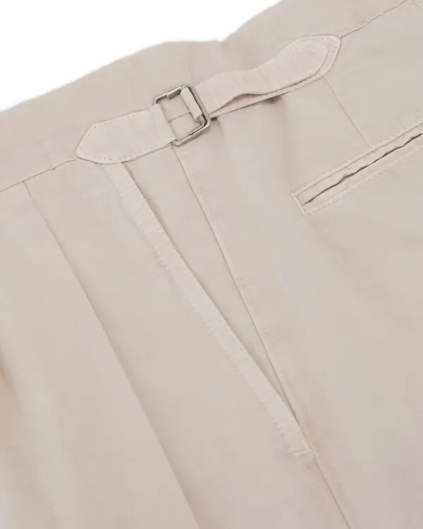 REISS Pablo Side Adjuster Cotton Linen Trousers