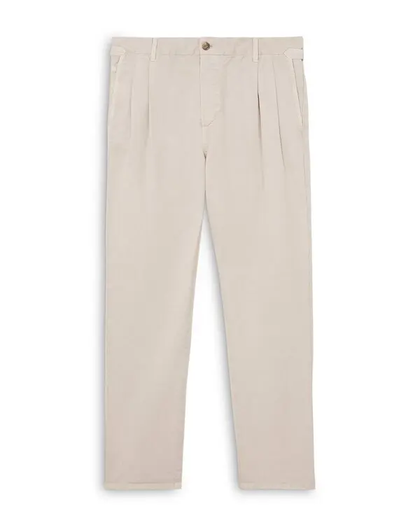 REISS Pablo Side Adjuster Cotton Linen Trousers