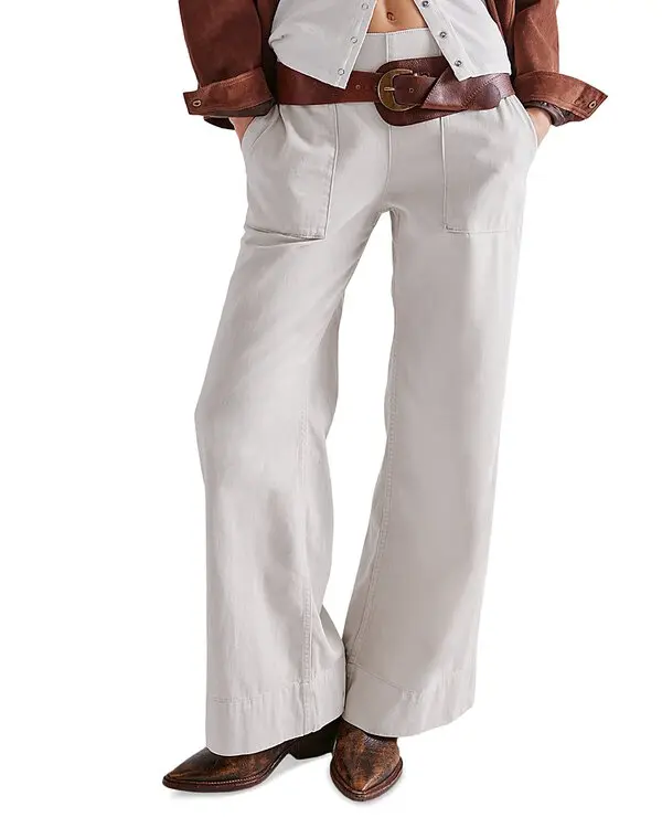 Free People Breezy Relaxed Pull On Jeans - Bright Light