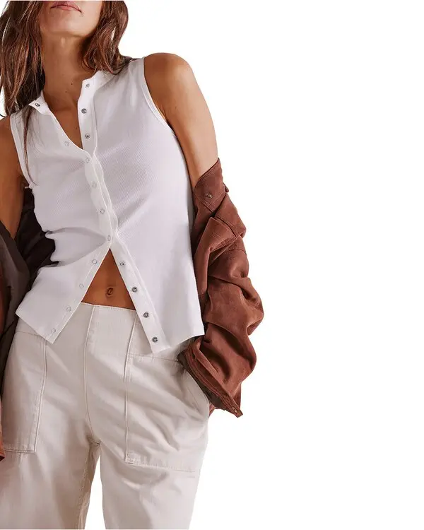 Free People Breezy Relaxed Pull On Jeans - Bright Light
