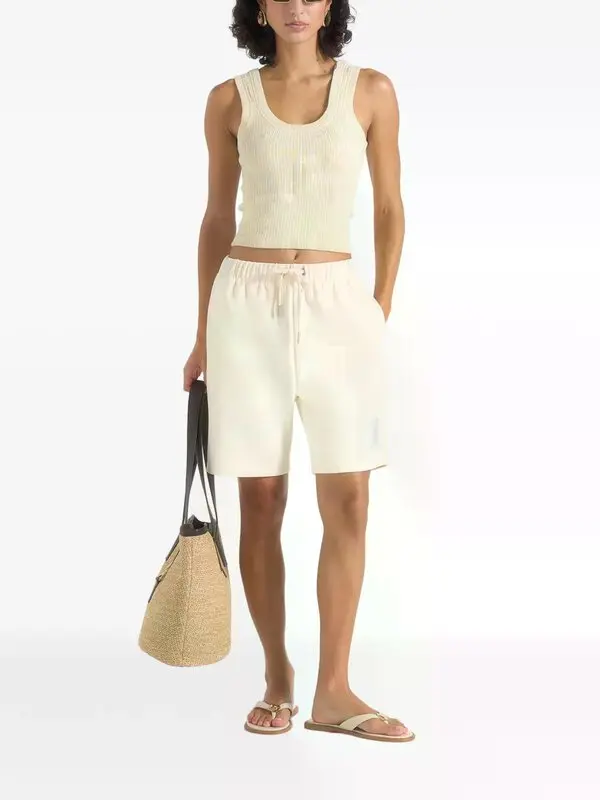 Manière De Voir Cotton Shorts - Neutrals