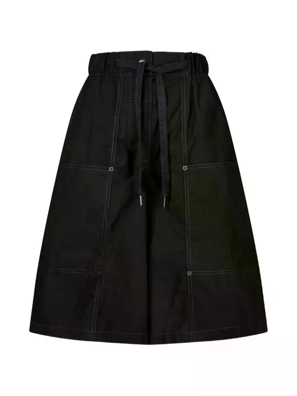 STUDIO TOMBOY Drawstring Waist Shorts - Black