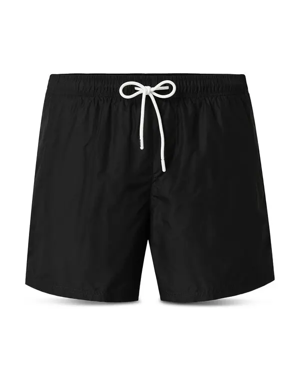 Eton Solid Swim Shorts - Black