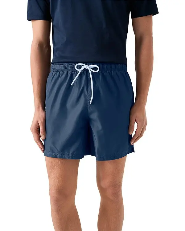 Eton Solid Swim Shorts - Dark Blue