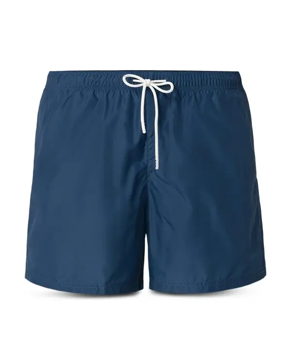 Eton Solid Swim Shorts - Dark Blue