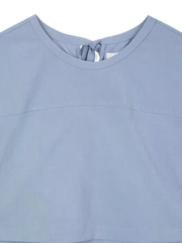 STUDIO TOMBOY Layered Short-sleeved Dress - Blue