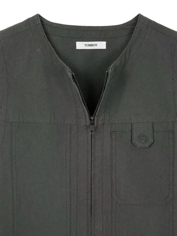 STUDIO TOMBOY Charcoal Grey Cargo Pocket Sleeveless Dress