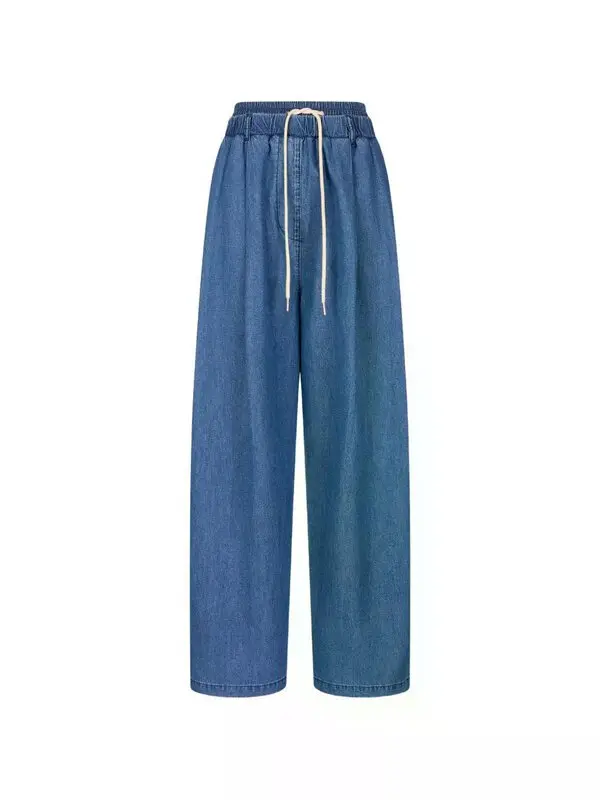 STUDIO TOMBOY Drawstring Waist Jeans - Blue