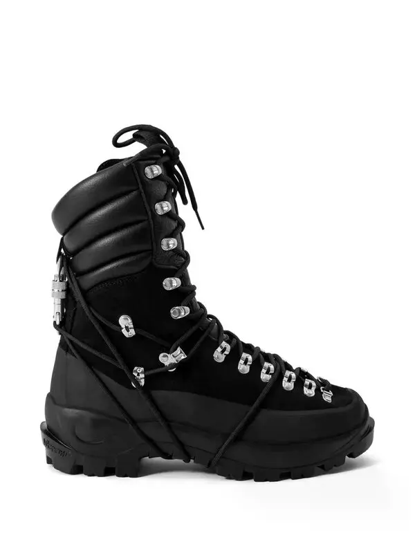 HELIOT EMIL Quilted Lace-up Hiking Boots - Black